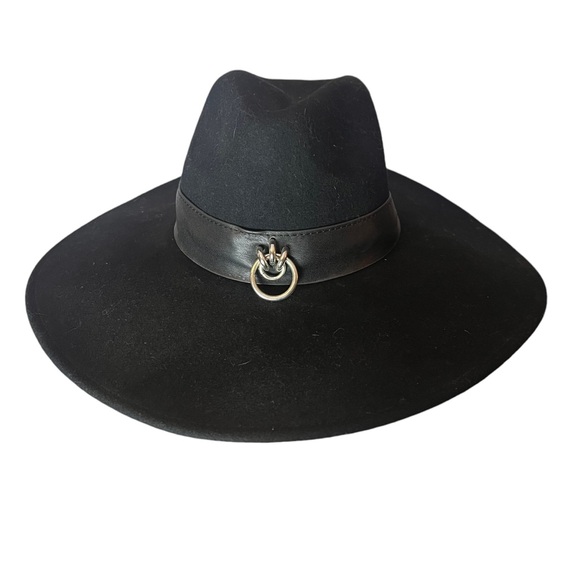 Killstar | Accessories | Killstar Black Wool Western Cowgirl Hat Silver ...